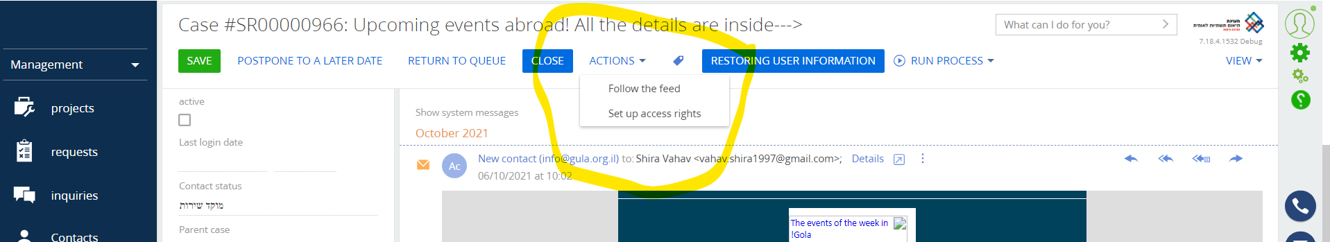 Creating A Custom Actions Dropdown Button Community Creatio